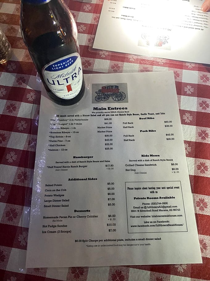 The menu tells you everything you need to know: this place takes its beef seriously. No foam, no fusion, just fire-kissed protein perfection.