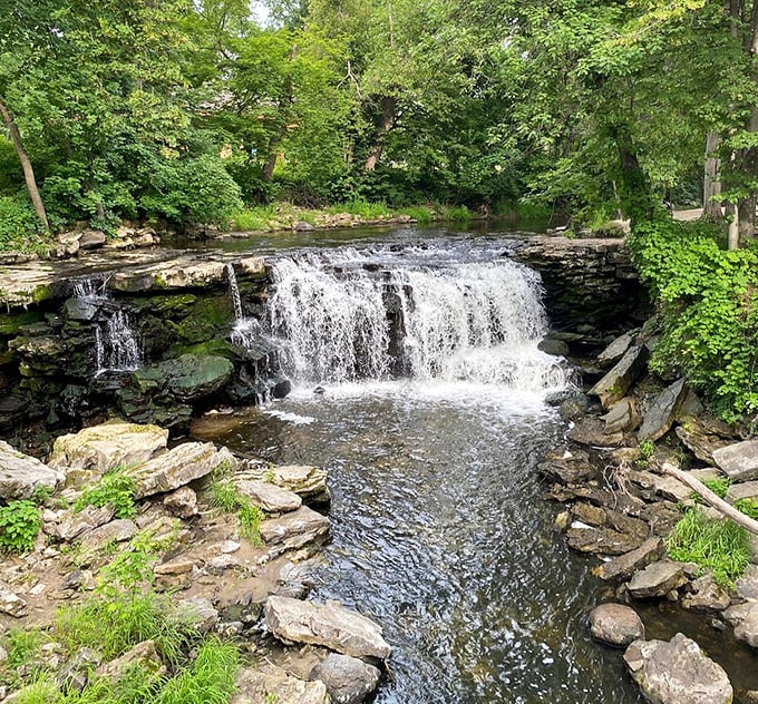 Upper Minneopa Falls offers a gentler prelude to the main event, like nature's opening act before the headliner.