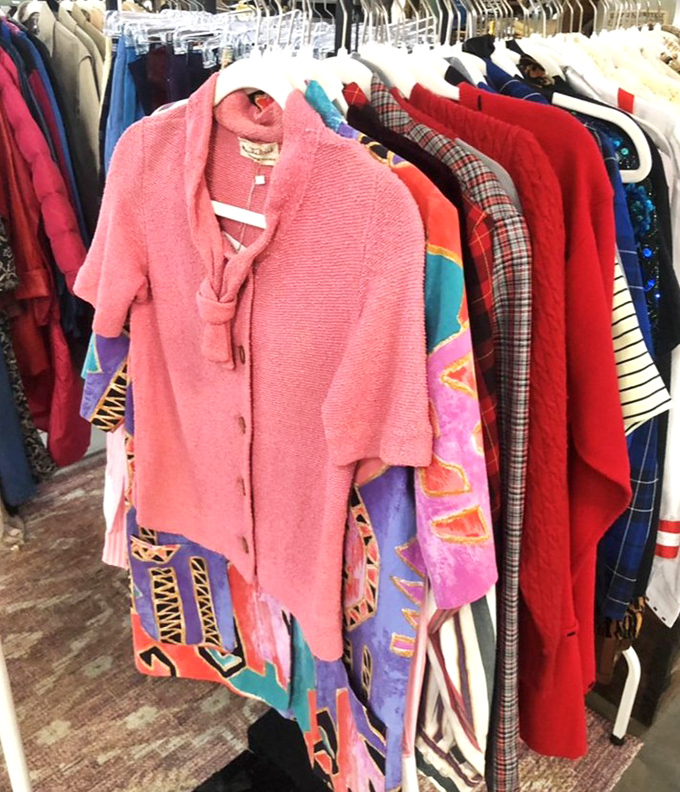 Fashion's greatest hits in technicolor glory. That pink cardigan has seen more sock hops than your grandmother would admit to attending.