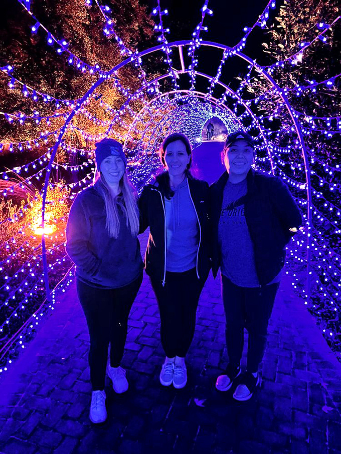 The Galaxy of Lights transforms ordinary pathways into tunnels of wonder. Like stepping into a sci-fi movie where the special effects budget went entirely to making visitors smile.