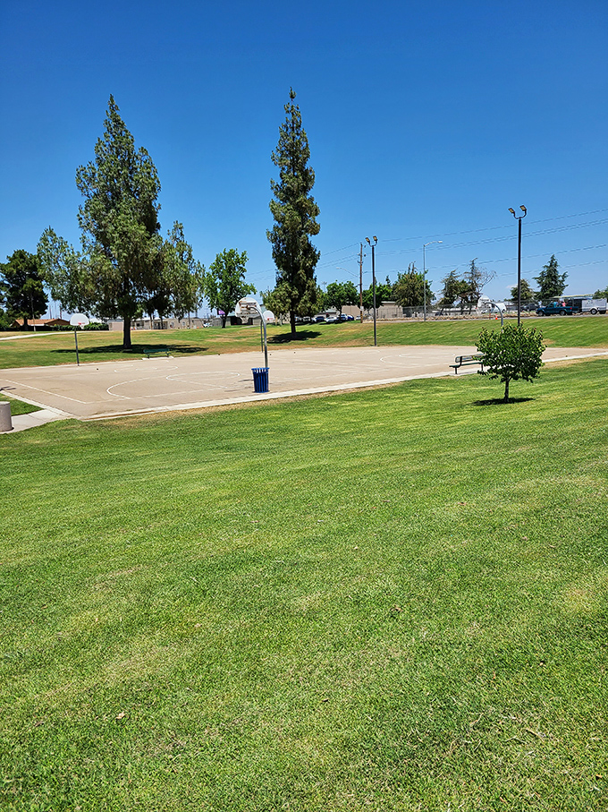 Basketball courts and green spaces invite visitors to play like locals. Sometimes the best vacation moments happen when you're not trying so hard.