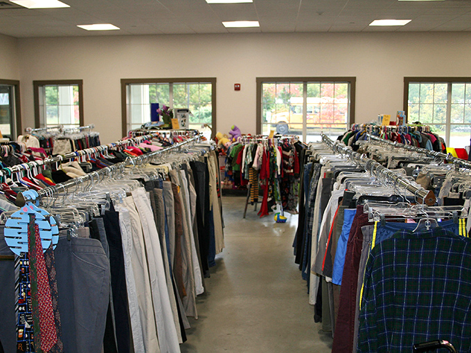 Rack after glorious rack of clothing possibilities &ndash; like a department store where everything comes with a story and a steal of a price.