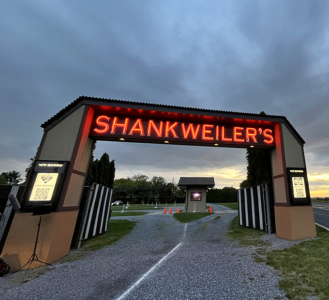 That iconic neon glow beckons like a lighthouse for entertainment-seekers. The entrance sign has guided moviegoers for generations.