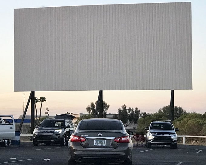 Standing tall against the desert horizon, this screen has witnessed countless first dates, family outings, and impromptu naps during the second feature.