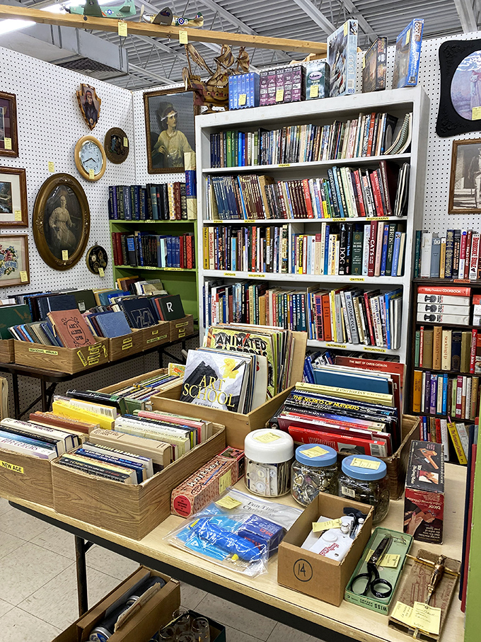 A bibliophile's dream corner where vintage books wait patiently to tell their stories to a new generation.