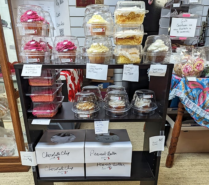 Sweet temptation in clear containers. These homemade treats aren't just desserts—they're edible time machines to grandma's kitchen we all wish we could revisit.