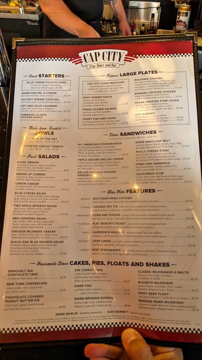 The menu reads like a love letter to comfort food classics, each dish reimagined with the kind of care that makes you want to frame the leftovers.