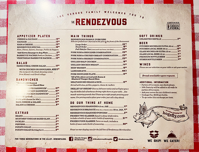 The menu that launched a thousand food pilgrimages. Simple offerings with extraordinary results&mdash;proof that barbecue brilliance doesn't require complicated choices.