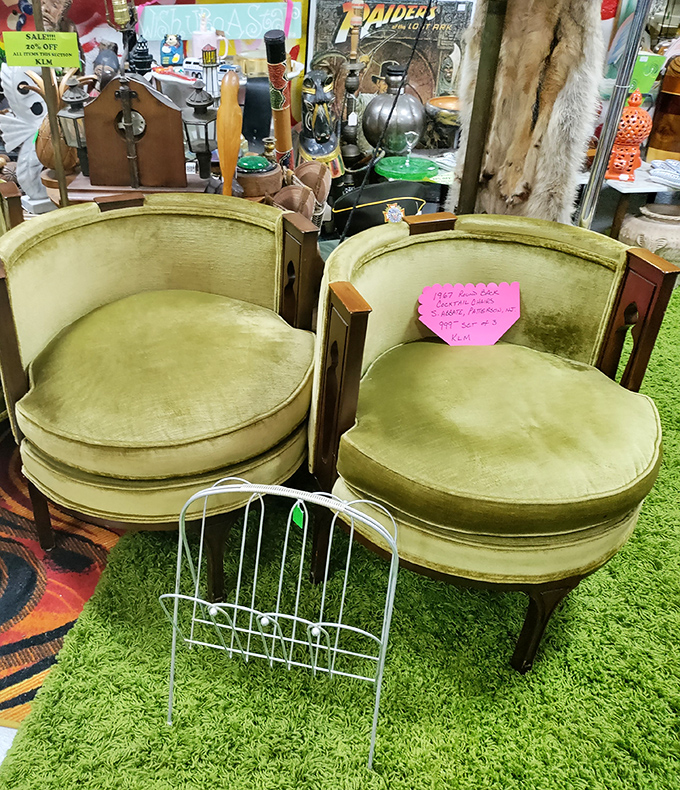 These vintage cocktail chairs have seen more living rooms than a traveling salesman and still look fabulous.
