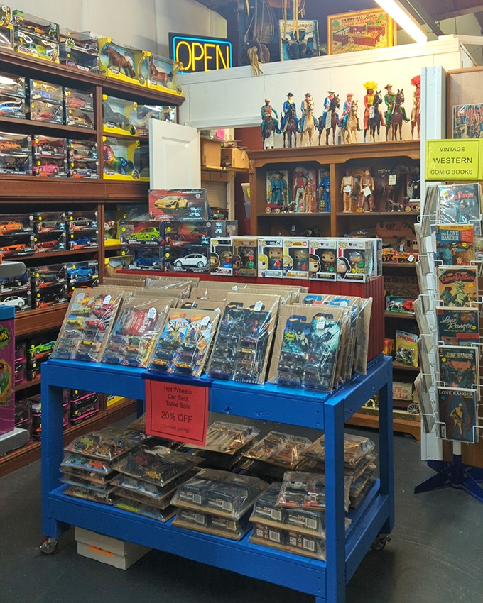 Holy nostalgia, Batman! This toy wonderland makes grown adults remember when action figures were four inches and pure magic.