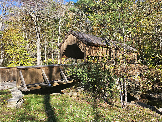This rustic covered bridge isn't just picturesque&mdash;it's a time machine to simpler days when craftsmanship meant something.