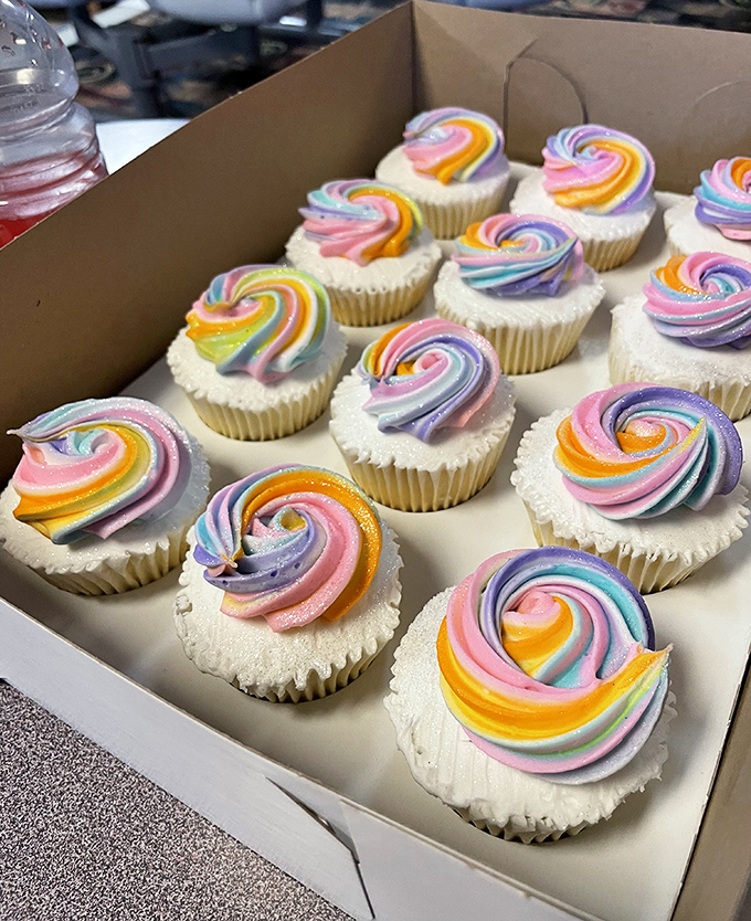 These rainbow swirl cupcakes aren't just desserts&mdash;they're edible works of art that taste even better than they look. Sugar rush, meet color rush!