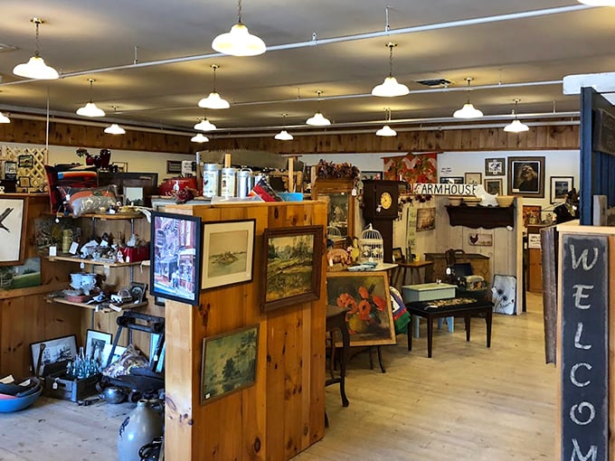 From framed landscapes to decorative curiosities, these walls showcase the eclectic collections that make browsing here magical.