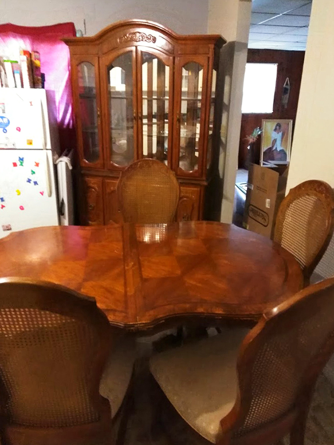 This elegant dining set isn't just furniture &ndash; it's a silent witness to decades of family dinners, holiday gatherings, and life's meaningful moments.