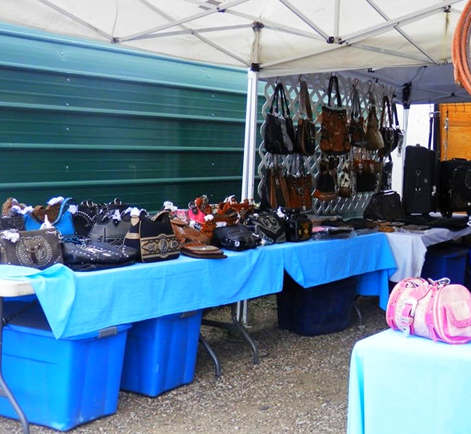 Handbag heaven! From intricately beaded clutches to practical leather totes, this display offers accessories that tell stories of craftsmanship.