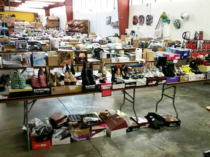 Footwear heaven awaits with rows upon rows of shoes meticulously organized &ndash; more options than Imelda Marcos could dream of in one sitting.