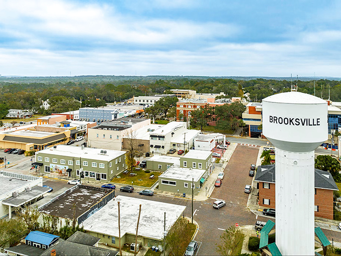 That iconic water tower watches over a town where hills&mdash;yes, actual hills in Florida!&mdash;create a distinctive landscape unlike anything on the coasts.