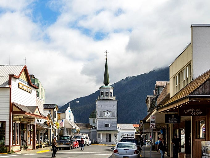 The heart of Sitka offers a perfect small-town tableau&mdash;historic architecture framed by nature's skyscrapers that make our human efforts seem adorably quaint.