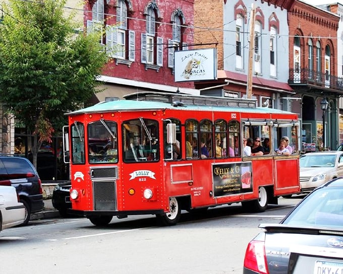 The bright red trolley rolls through downtown, offering tours with a side of nostalgia. History with wheels—and without the walking!