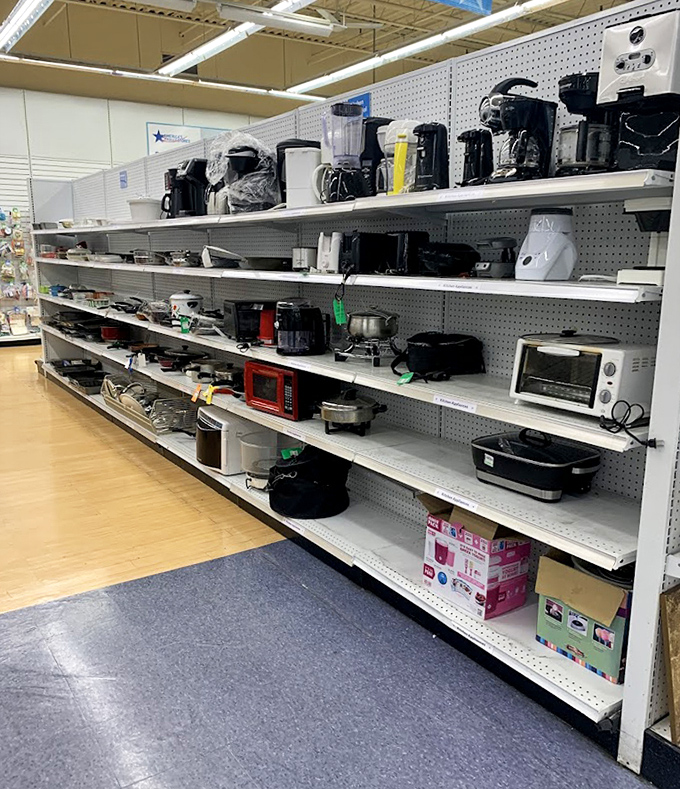 Kitchen appliance heaven or small electronics purgatory? Either way, that perfect coffee maker is waiting for its second chance at brewing glory.