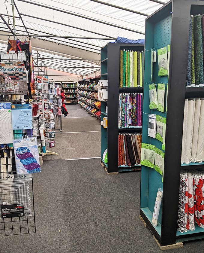 Fabric heaven for crafters and DIY enthusiasts. More patterns and textures than you can shake a sewing needle at!