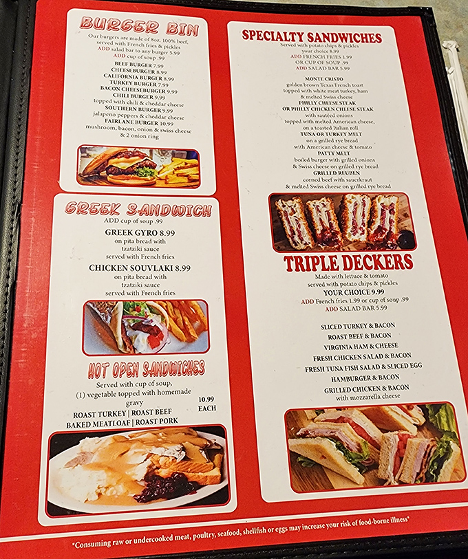 The menu reads like a love letter to American classics &ndash; triple deckers and hot open sandwiches that make decision-making deliciously difficult.