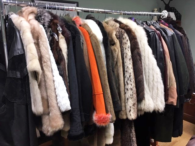 Fur coats waiting for their second act&mdash;from someone's glamorous past to your fabulous future.
