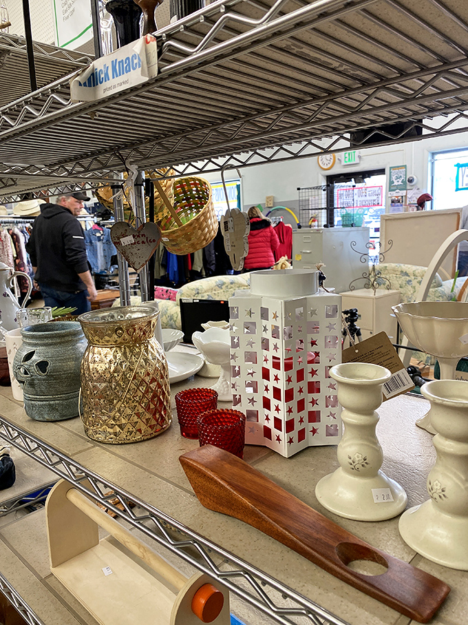 One person's forgotten knick-knack becomes another's perfect mantelpiece treasure. That wooden cheese board has stories to tell from dinner parties past.