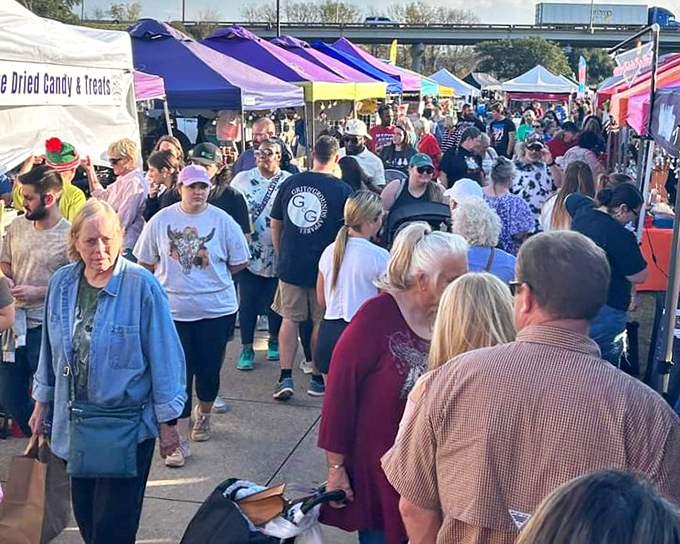 Where Louisiana comes to browse, socialize, and occasionally bump shopping bags with neighbors they haven't seen since last week's market.