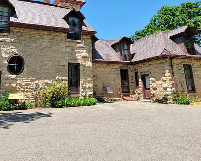 The castle's limestone fa&ccedil;ade tells stories in stone. Those weathered walls have witnessed more Ohio history than a Browns season ticket holder.