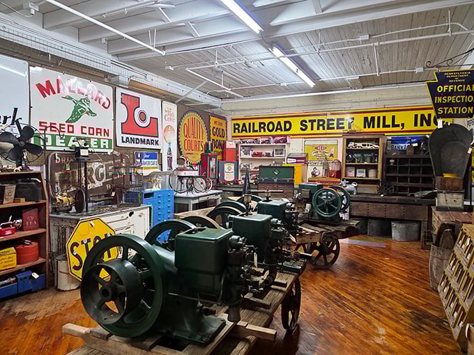 Where industrial history meets rural nostalgia. These vintage engines once powered America's farms and factories, now they power conversations between mechanical enthusiasts.