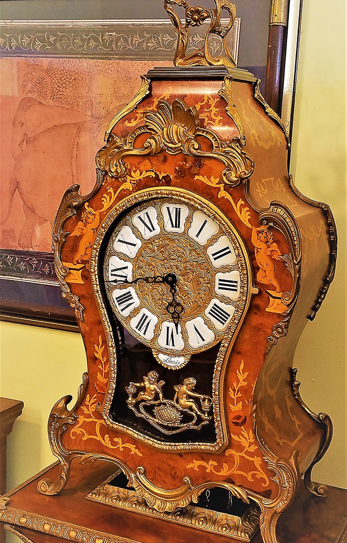 This ornate mantel clock doesn't just tell time&mdash;it tells stories of the craftsmen who created such intricate beauty centuries ago.