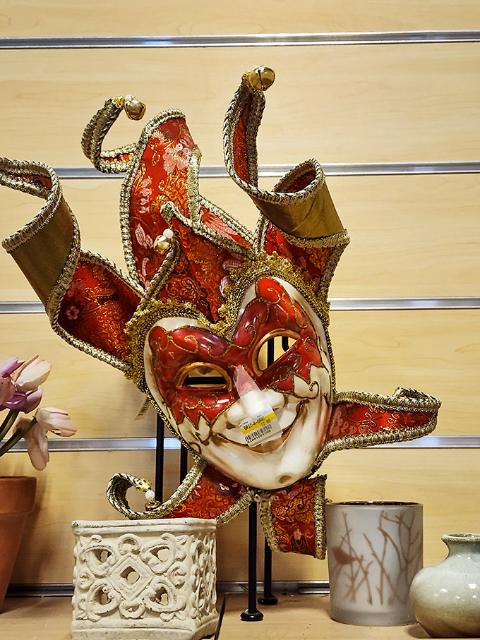 The furniture section offers a time-traveling sofa safari&mdash;from 90s patterns to modern minimalism&mdash;all beneath the watchful gaze of Phoenix's iconic skyline mural.