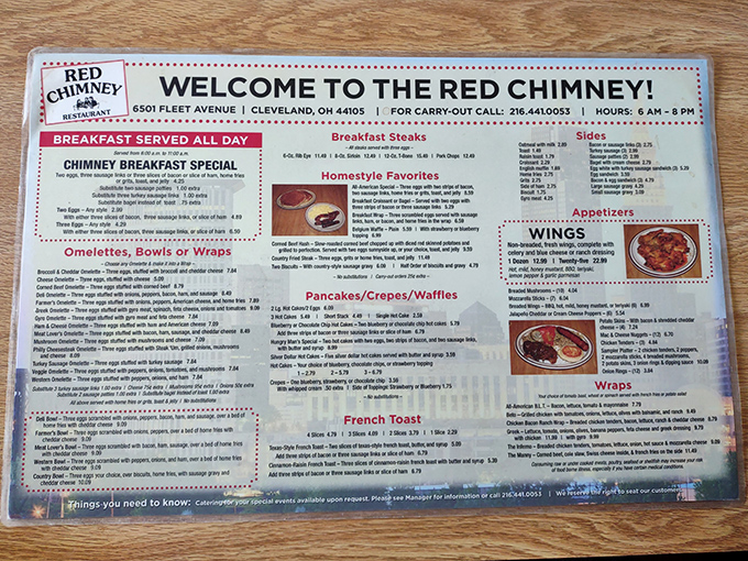 This menu isn't trying to impress food critics&mdash;it's aiming straight for your soul with breakfast all day and homestyle favorites that grandmother would approve.