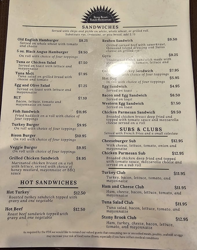 A menu that doesn't need fancy fonts or pretentious descriptions&mdash;just honest food that speaks for itself. The mark of a true local gem.