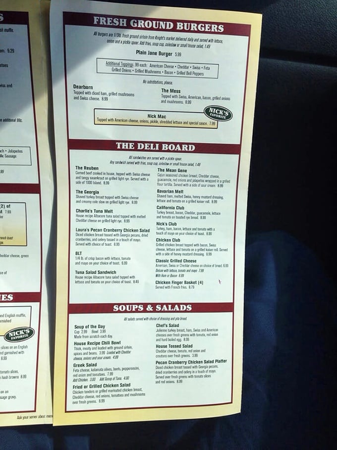 A menu that requires strategic planning and possibly a spreadsheet. The burger section alone could sustain a small nation.