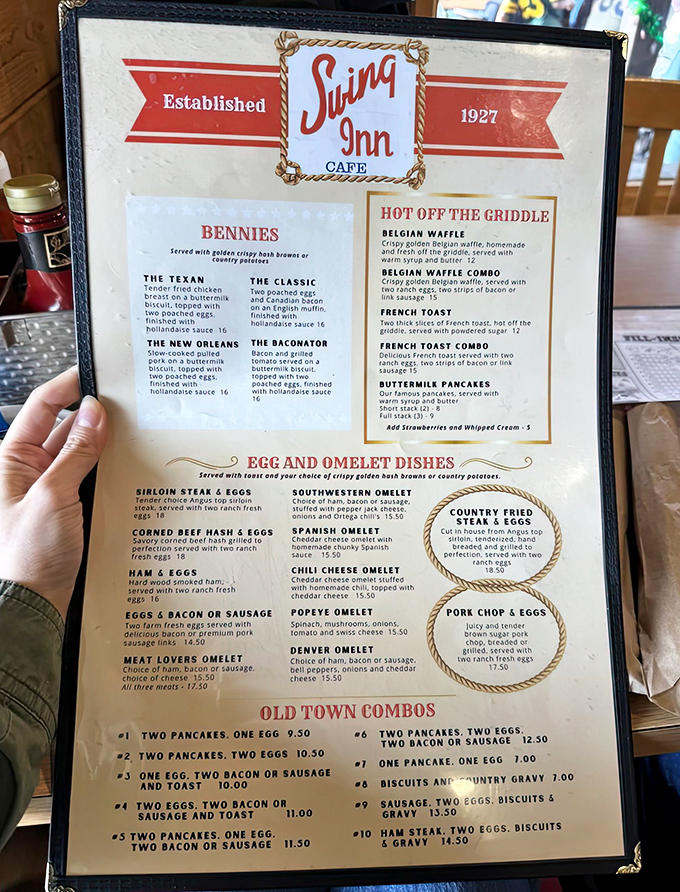 This menu isn't just a list of food&mdash;it's a historical document chronicling America's long-standing love affair with breakfast served all day.