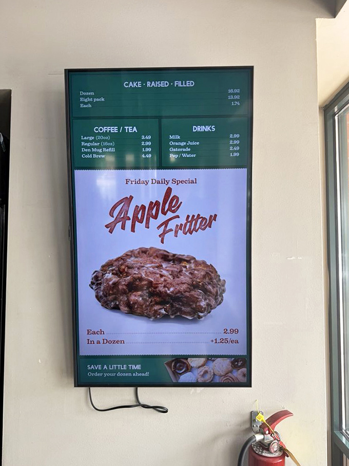 Friday's apple fritter special might just become your new religion, complete with its own devoted weekly pilgrimage ritual.