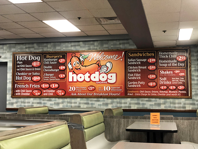 The menu board tells you everything you need to know about life's priorities at Jib Jab. Simple pleasures, perfectly executed, no pretension required.