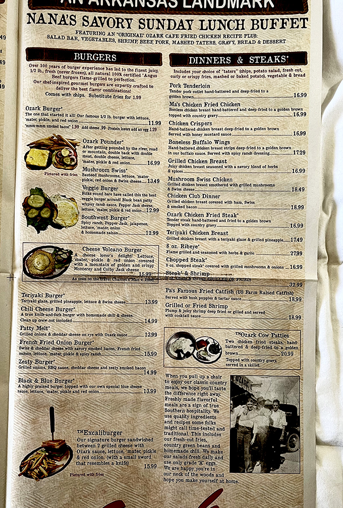 The menu reads like a love letter to Southern comfort food &ndash; each description promising the kind of meal that makes you want to hug the cook afterward.