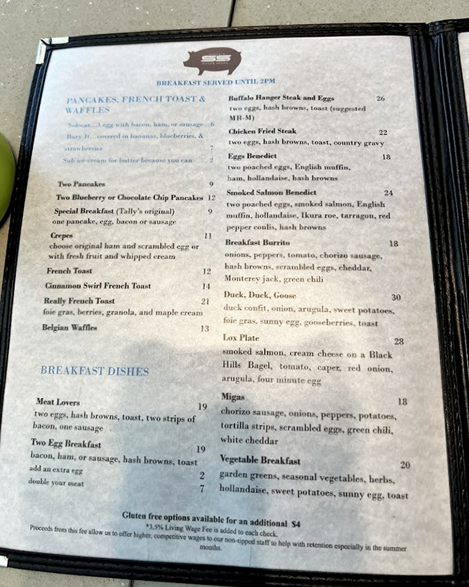 Breakfast menus that make decisions harder than choosing your favorite child&mdash;though that "Duck, Duck, Goose" with duck confit might just win the family vote.