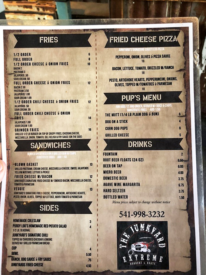 The menu doesn't mince words&mdash;it's a roadmap to indulgence where "extreme" isn't marketing hype but a literal description.