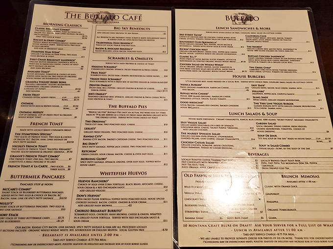 A menu that reads like a love letter to breakfast, with enough options to make decision-making the hardest part of your day.