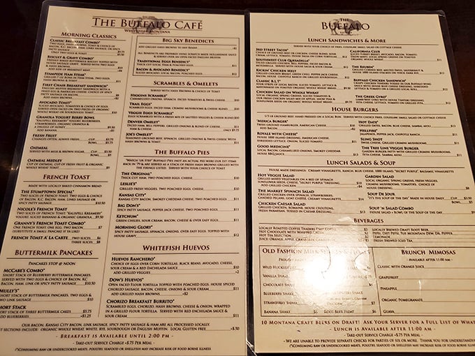 A menu that reads like a love letter to breakfast, with enough options to make decision-making the hardest part of your day.