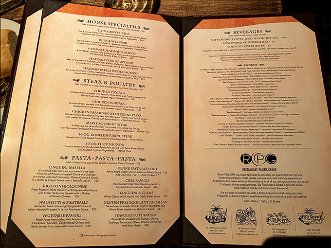 The menu reads like a love letter to the ocean&mdash;each dish promising the kind of seafood experience that creates lifelong memories and return visits.