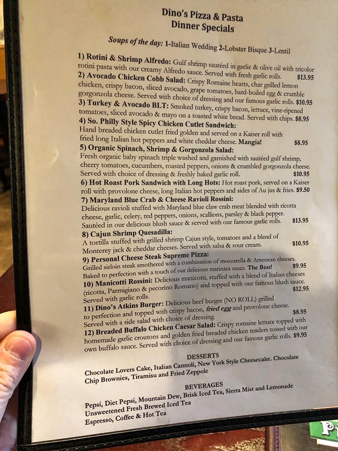 This menu isn't just a list of options—it's a roadmap to happiness. The hardest part is deciding what delicious path to take.