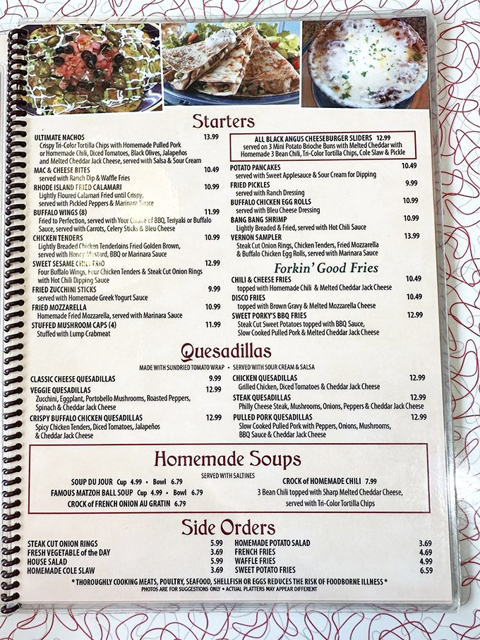 A menu so extensive it requires spiral-binding. Decision paralysis has never been so deliciously justified.