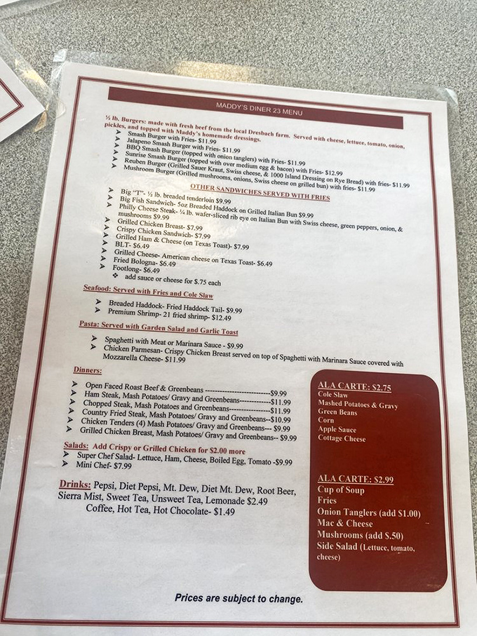 A menu that doesn't need fancy fonts or pretentious descriptions&mdash;just honest food that makes difficult decisions inevitable. Choose wisely, my friend.