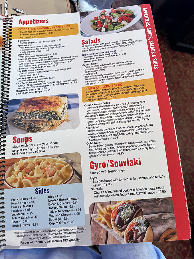 A menu so extensive it could double as light reading material. Each spiral-bound page promises another opportunity for delicious decision paralysis.