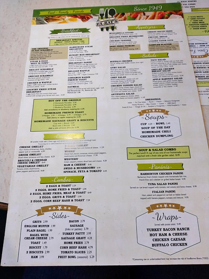 This menu is like a roadmap to happiness&mdash;breakfast all day is the kind of democracy we can all get behind.
